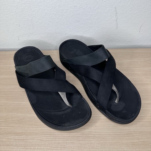 Fitflop | Shoes | Fitflop Fmode Go Webbing Sling Sandals Sz 1 | Poshmark